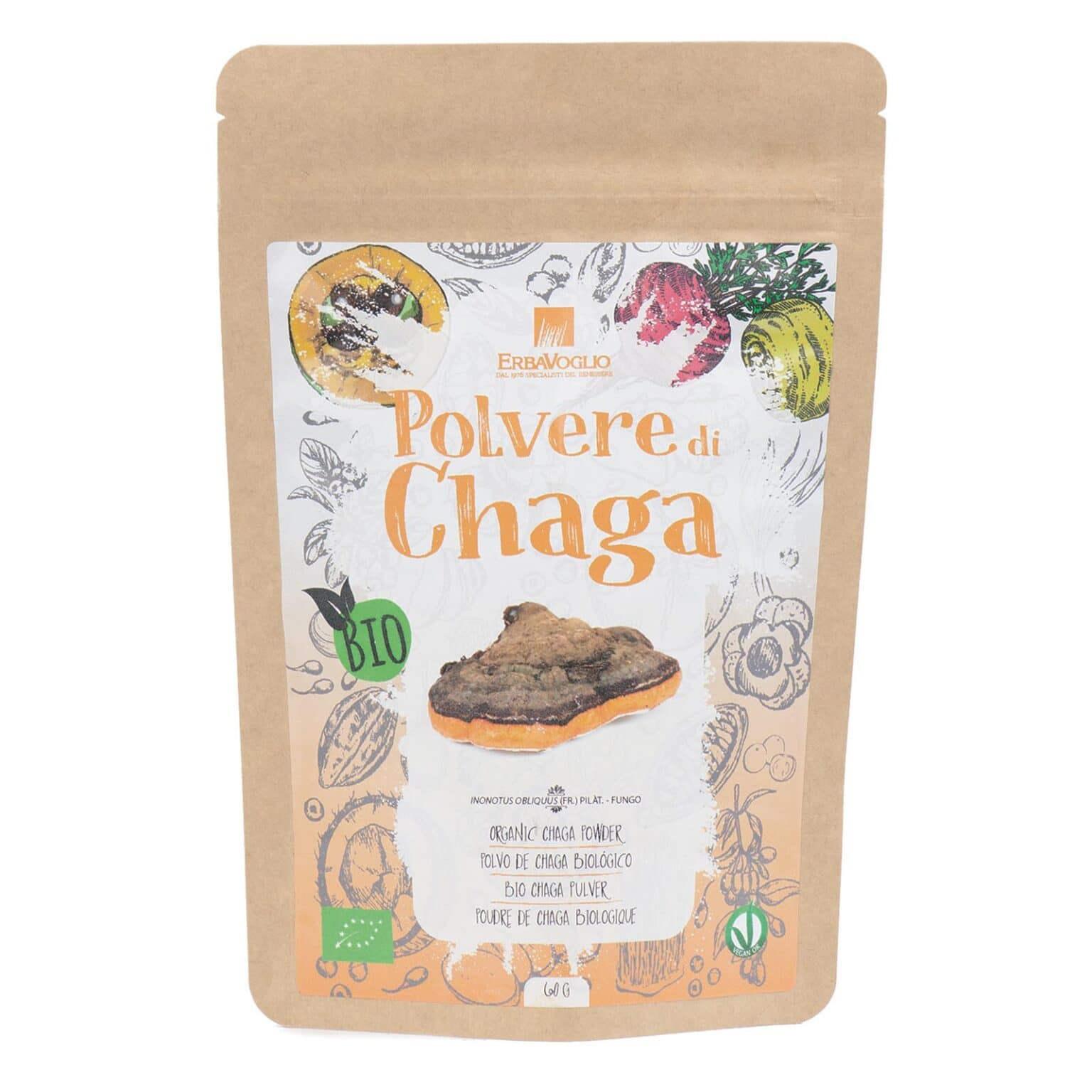 Chaga – 100 gr pose – Norway Naturals